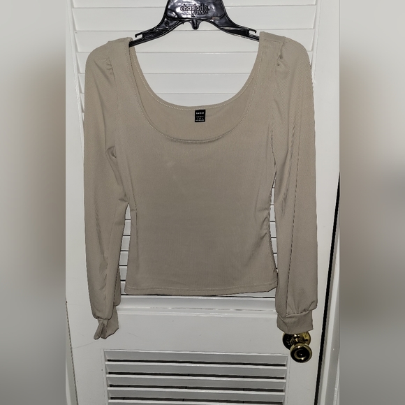 SHEIN | Tops | Greige Blouse | Poshmark